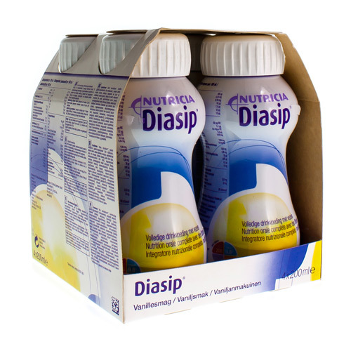 Diasip Vanille Fles 4x200ml - Apotheek Humblet