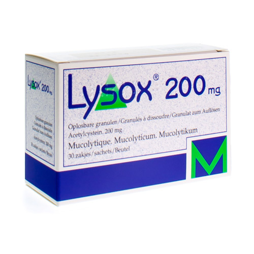 Lysox Gran Sach 30x200mg – Apotheek Humblet