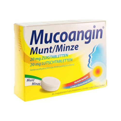 Mucoangin Munt Zuigtabletten 30x20mg – Apotheek Humblet