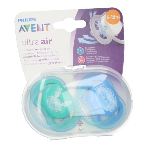 Philips Avent Fopspeen +6m Air Boy Deco Scf344/22 - Apotheek Humblet