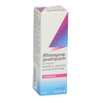 Rhinospray Ipratropium 0,6mg/ml Neusspray 15ml – Apotheek Humblet