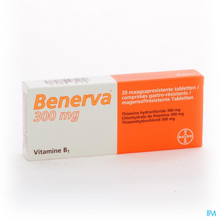 Benerva Tabl 20 X 300 Mg - Apotheek Humblet