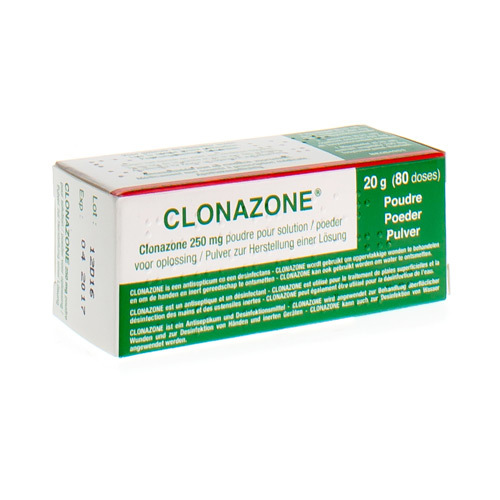 Clonazone 250mg Pdr Voor Oplossing Tube 20g – Apotheek Humblet