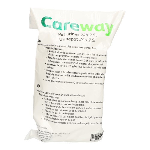Careway Urinepot 24u 2,5l - Apotheek Humblet